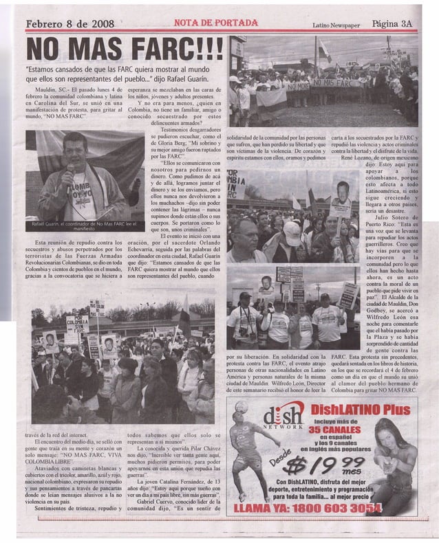 No Mas Farc Latino Feb82008 | PPT