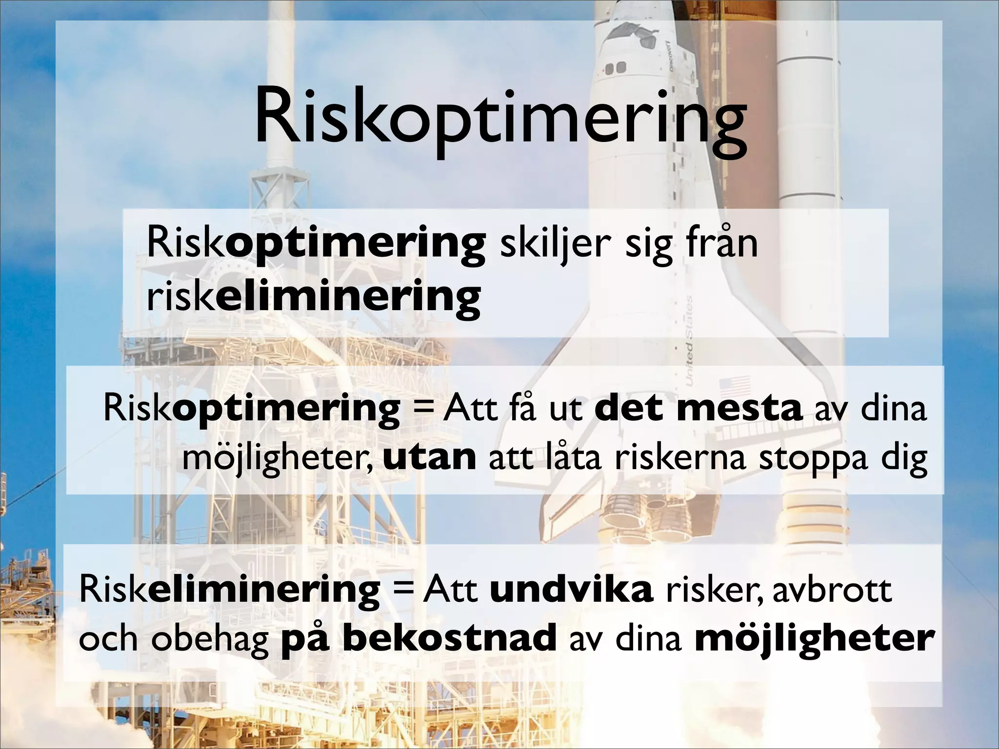 Rakt-på-sak Riskhantering - Del 1. Vad är Riskoptimering? | PDF