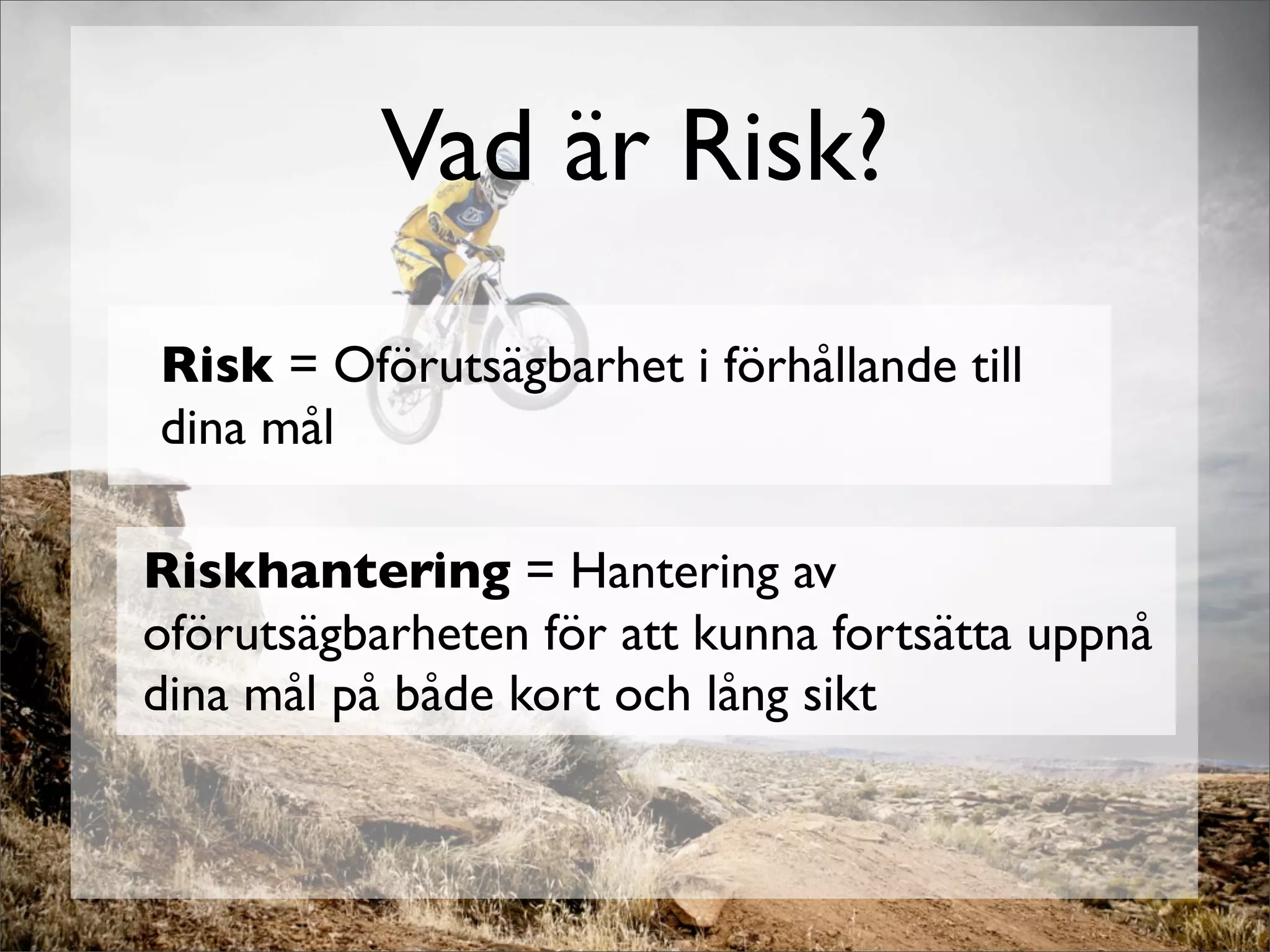 Rakt-på-sak Riskhantering - Del 1. Vad är Riskoptimering? | PDF
