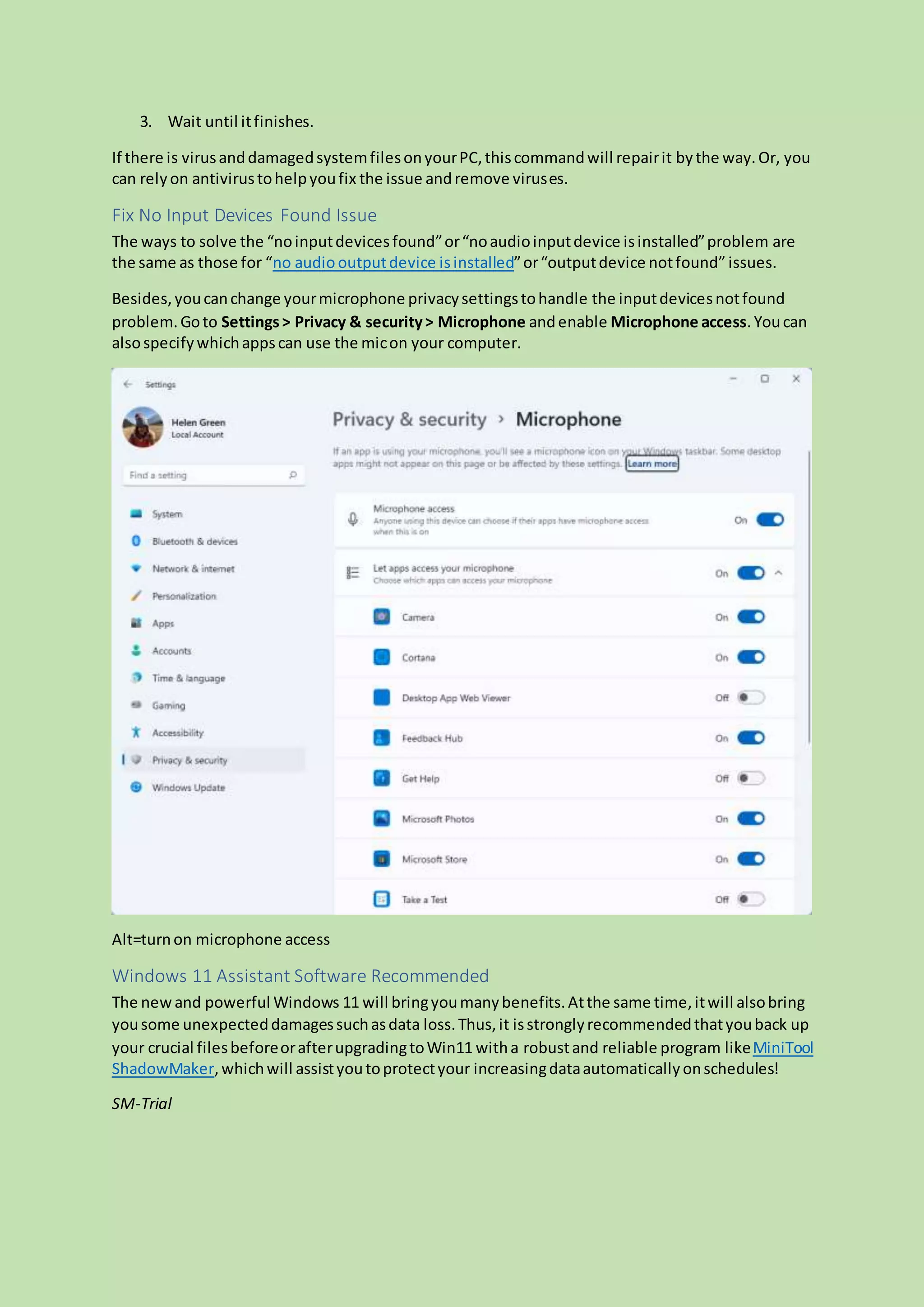 no output input devices found | PDF