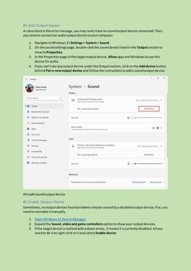 no output input devices found | PDF