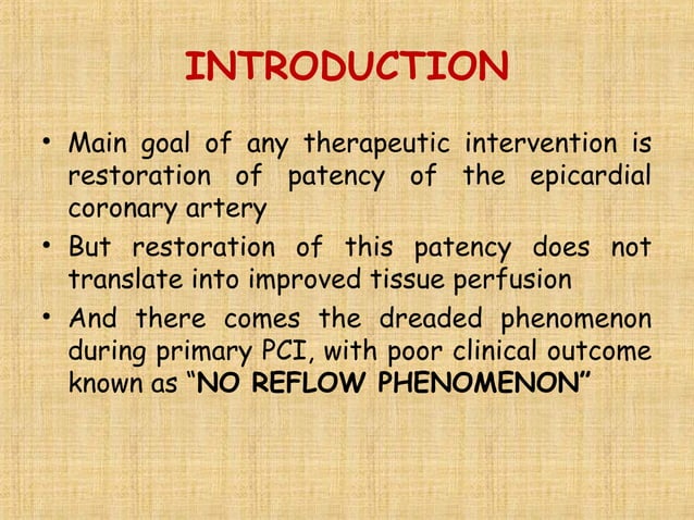 No reflow phenomenon by dr. deepchandh | PPT