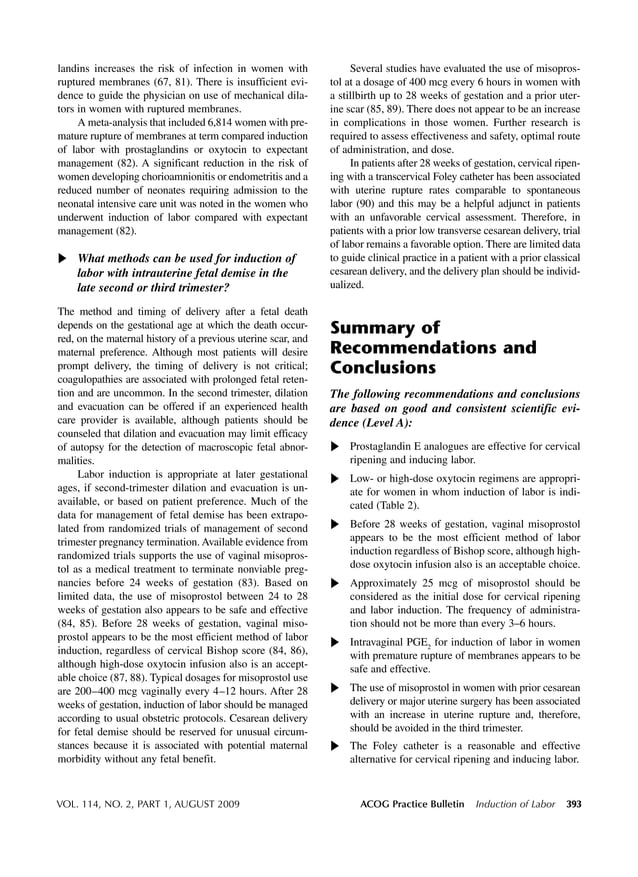 No 107 induction of labor acog 2009 | PDF