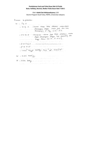 Pembahasan Buku Fisika Dasar Halliday Resnick Walker Edisi 7 Jilid 1 | PDF