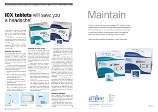 ICX Tablets will save you a headache in your waterline maintenance ...