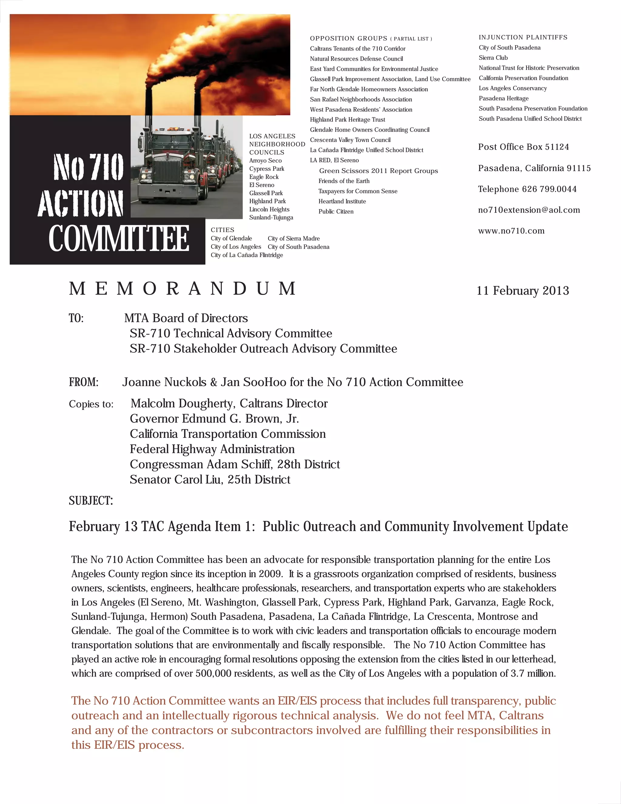 No 710 action_committee_memo_2-11-13 | PDF