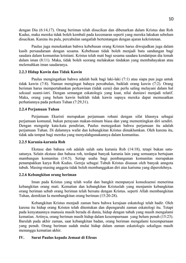 Surat Rasul Paulus kepada jemaat di Roma | DOC