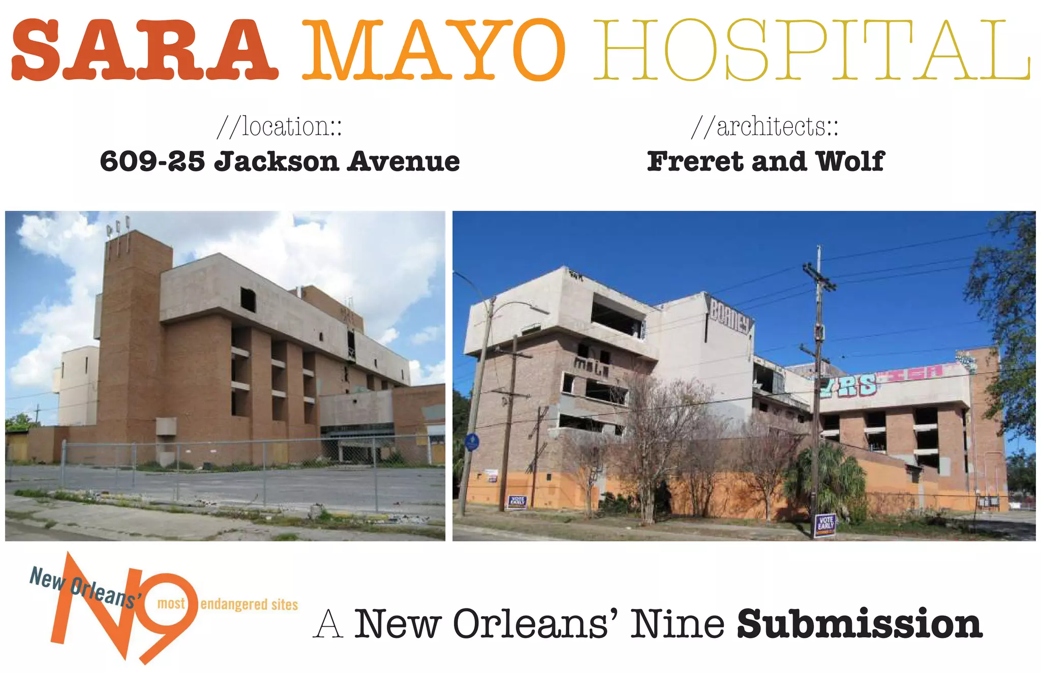 Sara Mayo Hospital - New Orleans' Nine Submission | PDF