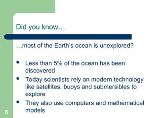 Ocean Exploration Ocean Lesson 2 Presentation | PPT