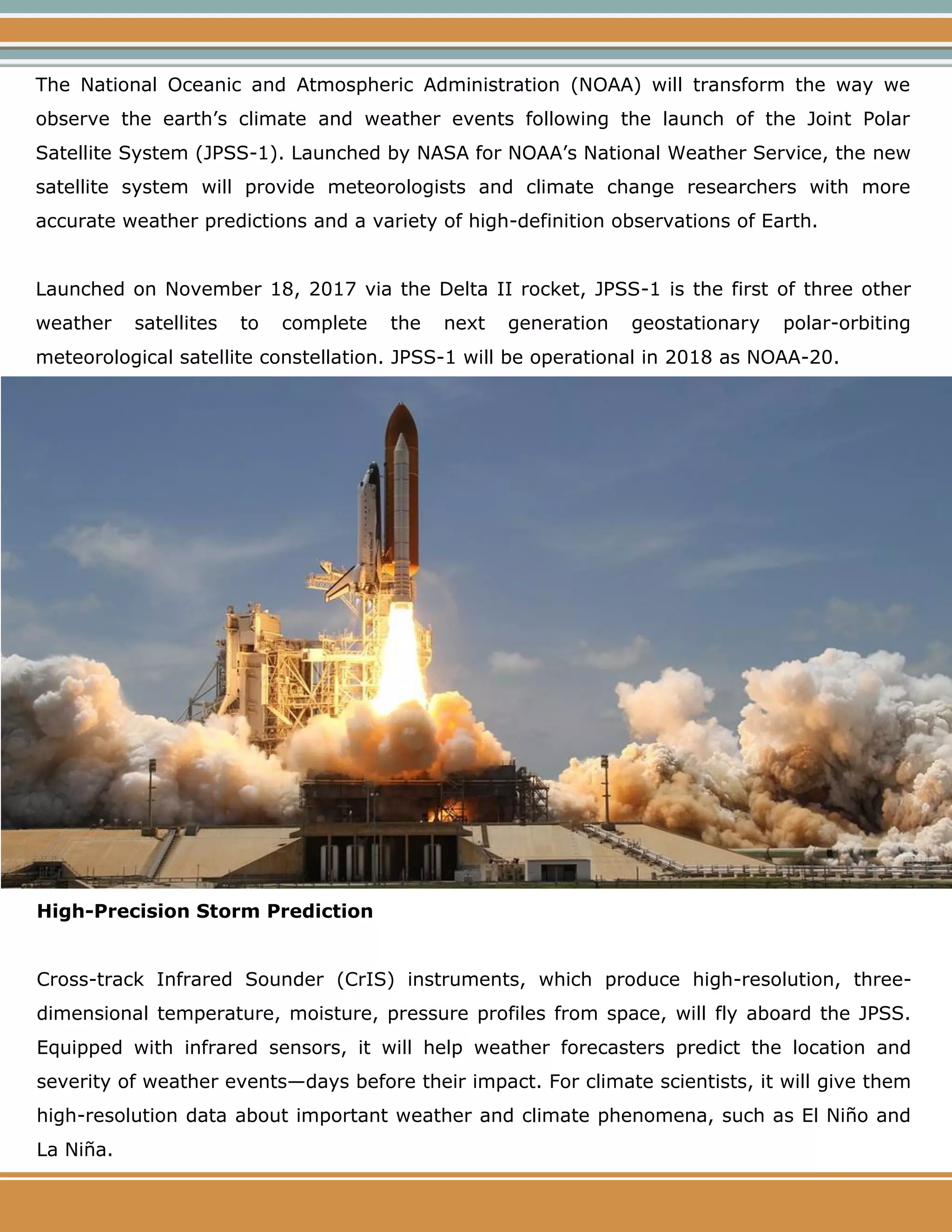 NOAA and NASA Launch New Polar Satellite for Next-Gen Weather ...