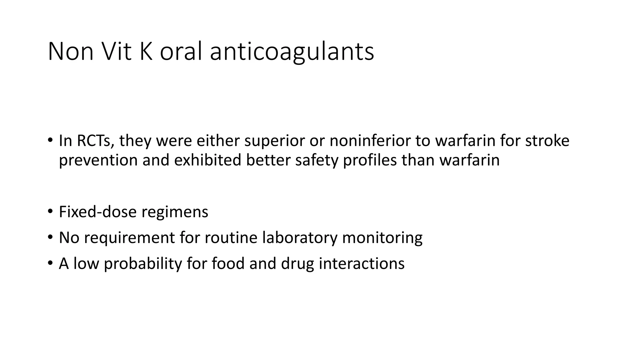 Newer Oral Anticoagulant in Chronic Kidney Disease | PPTX