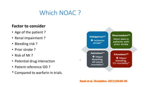 NOACs in AF | PPTX