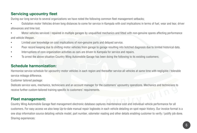 auto garage country wing profile catalog | PDF