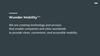 Wunder Mobility - NOAH19 Berlin | PDF