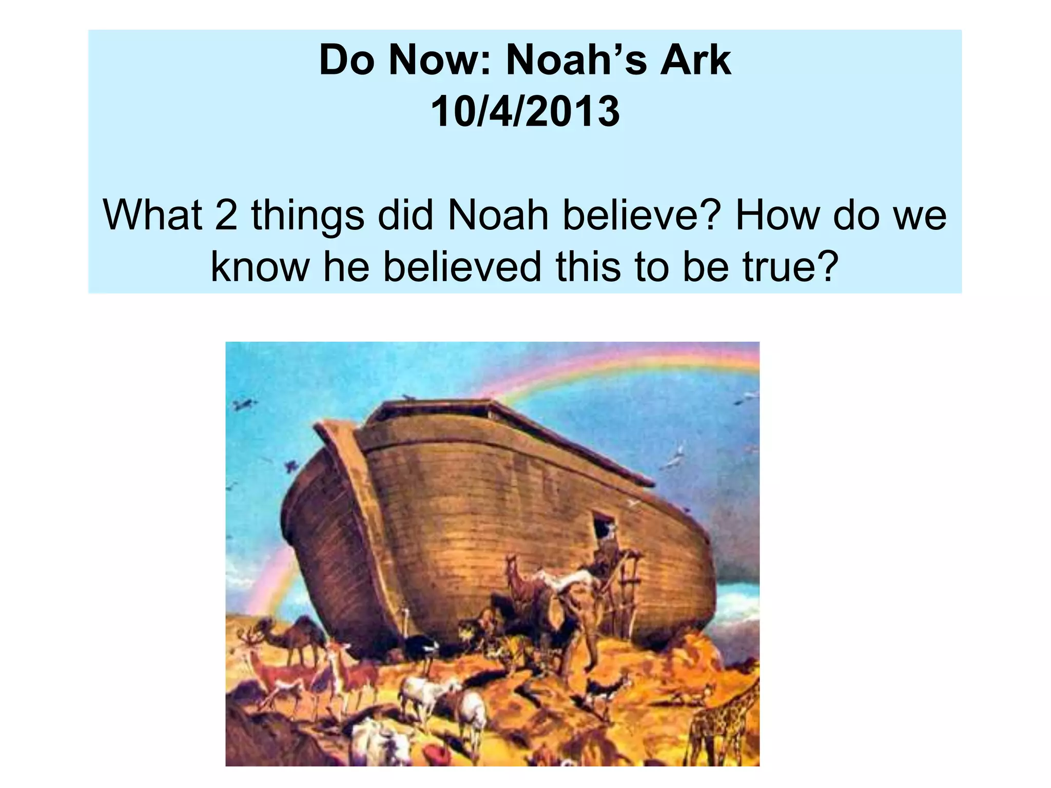 Noah and the Ark | PPT