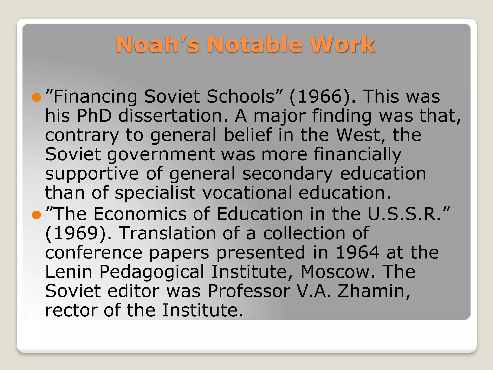 Noah and Eckstein Scientific Method | PPTX