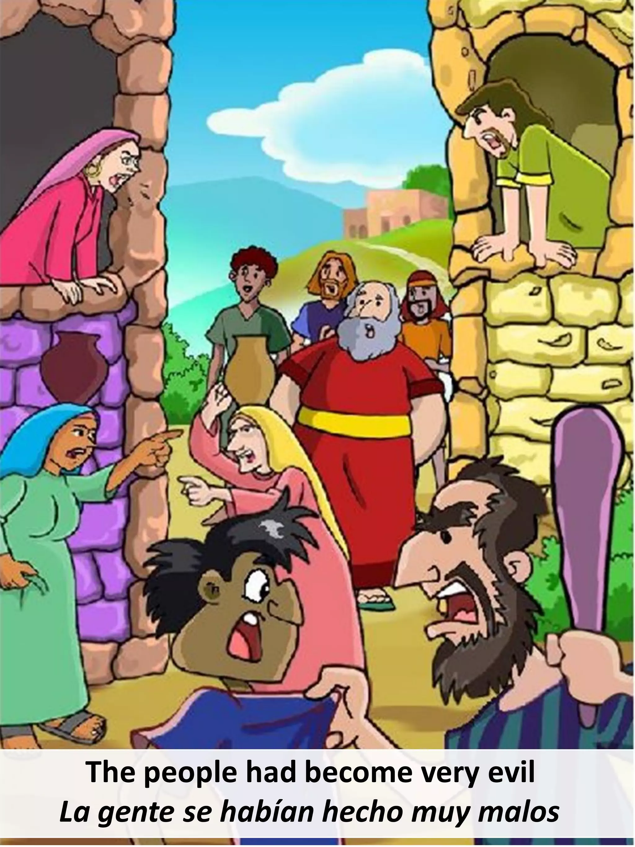 Noah and the Flood: Flashcards for Little Children - Noé y el diluvio ...