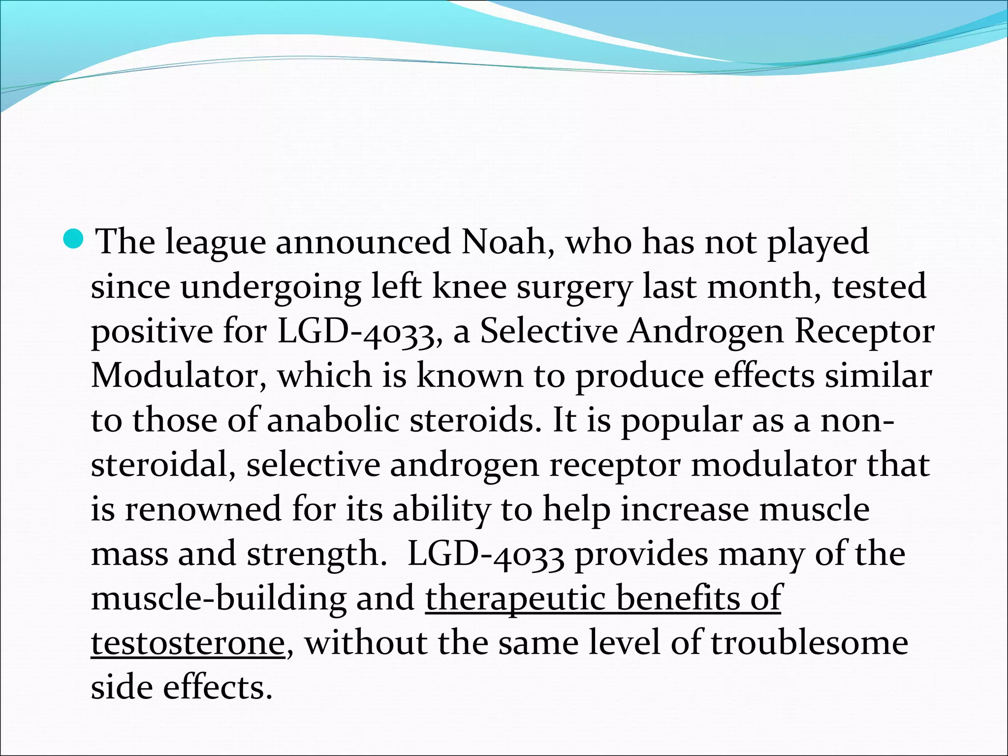 Noah Banned 20 Games For Doping | PPT