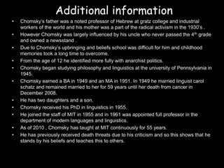 Noam chomsky | PPTX