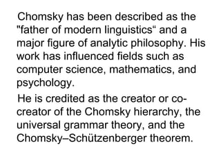 Noam Chomsky | PPT