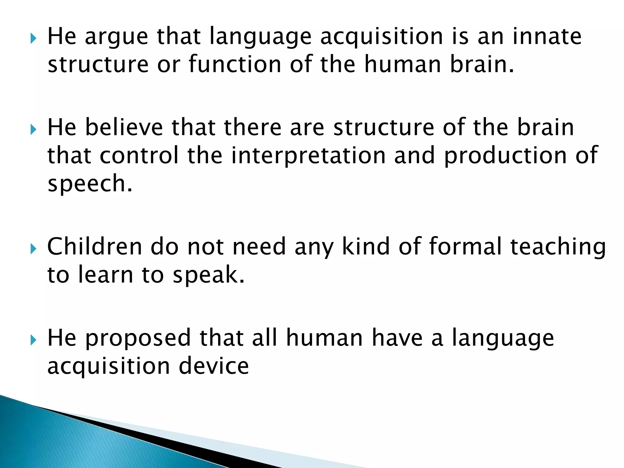 Noam chomsky and generative grammar | PPTX