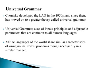 Noam chomsky and generative grammar | PPTX