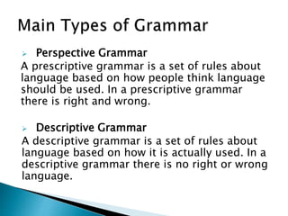 Noam chomsky and generative grammar | PPTX