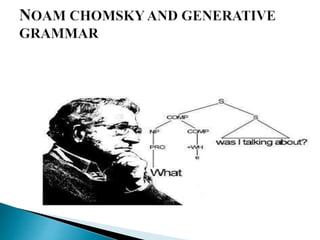 Noam chomsky and generative grammar | PPTX