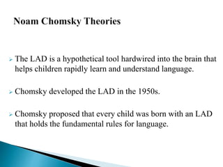 Noam chomsky and generative grammar | PPTX