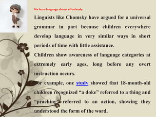 Dr.Omprakash H M - Noam Chomsky Theory | PPT