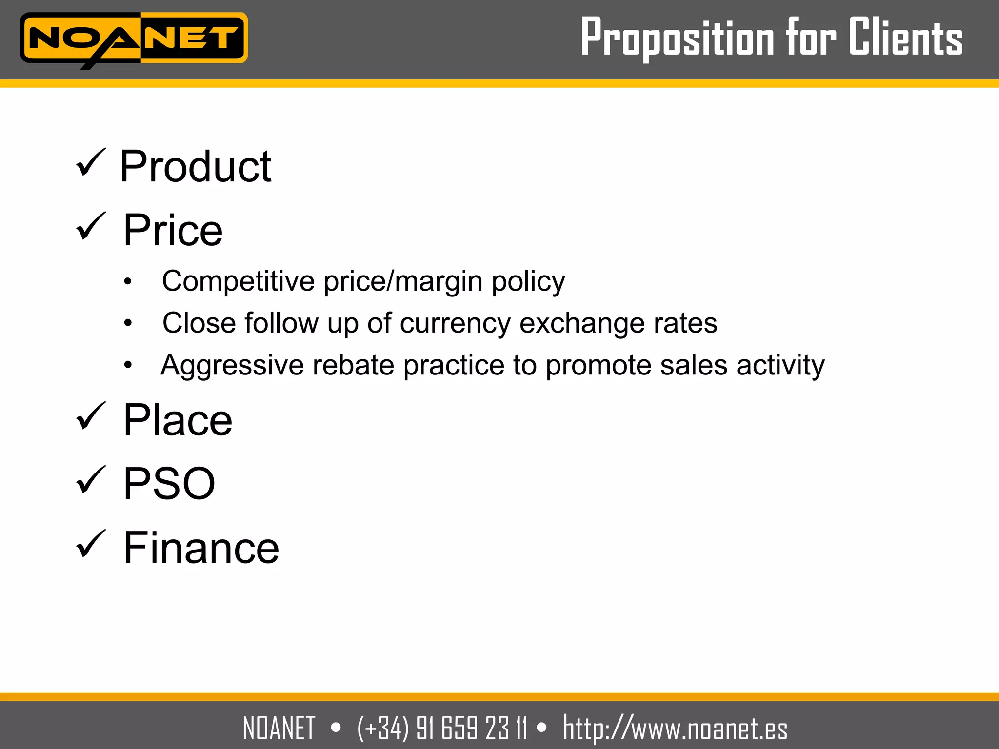 Noanet corporate presentation 2011 | PDF