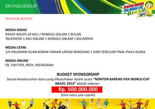 Proposal Nobar Piala Dunia | PDF