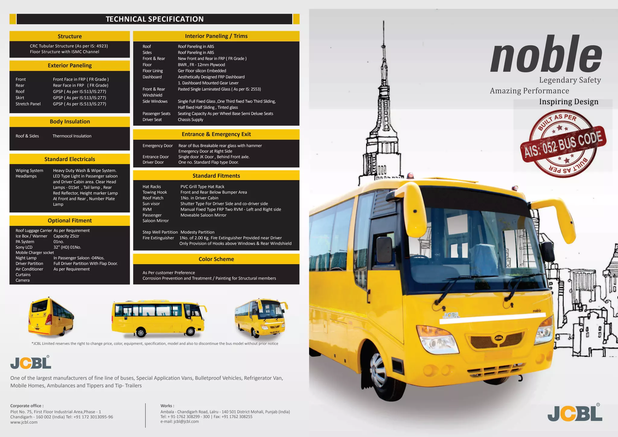 Nobel: JCBL manufactured School Bus | PDF