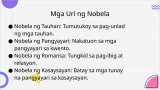 NOBELA AT URI NG TUNGGALIAN.ddddddddreee | PPTX