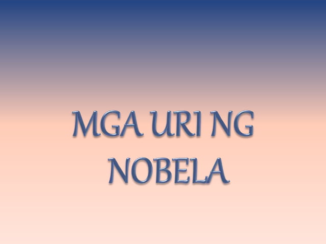 Nobela | PPT