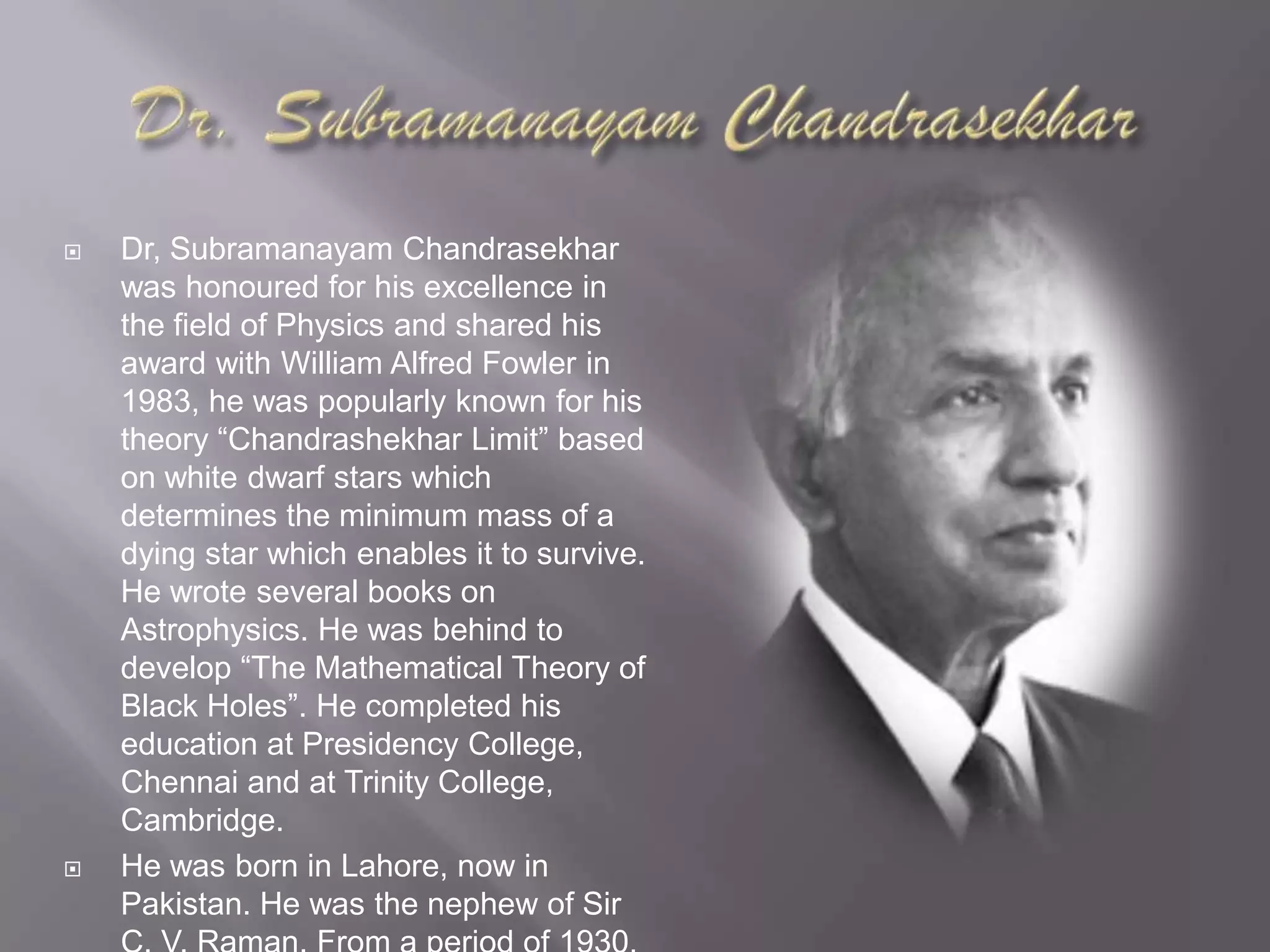 Nobel Laureates of India | PPT