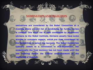 NOBEL PRIZE - PEACE | PPT