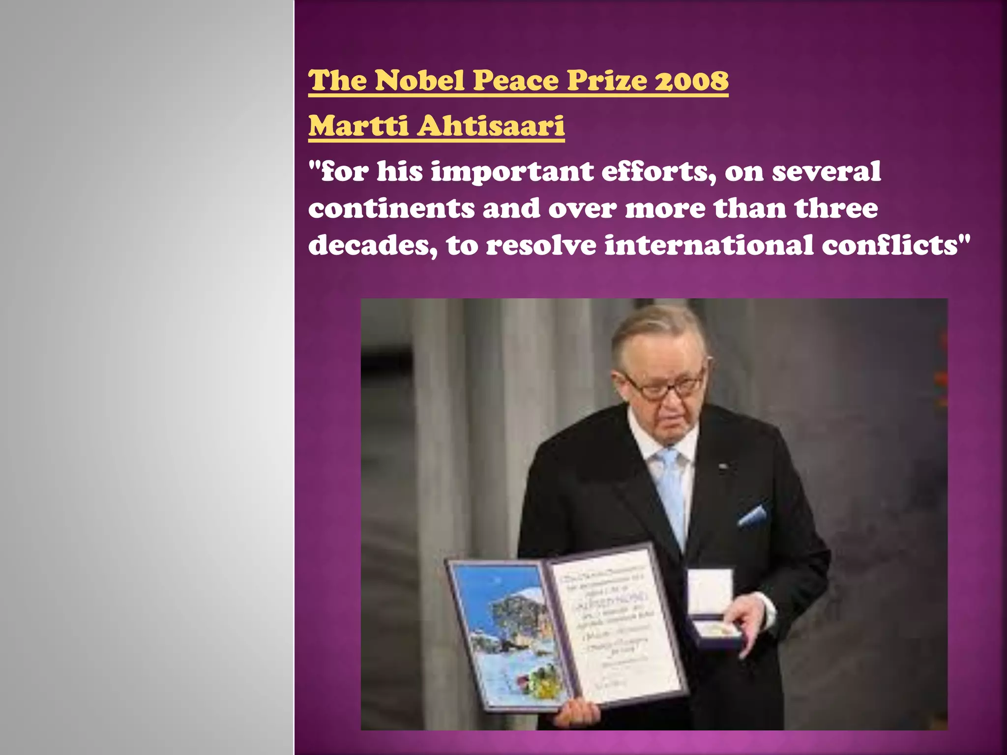 Nobel piece prize | PDF