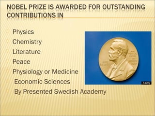 Nobel prize | PPT