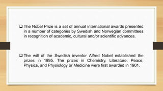 Nobel prize in medicine | PPTX