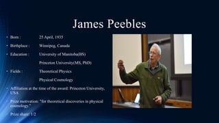 Nobel prize in physics 2019 | PPTX
