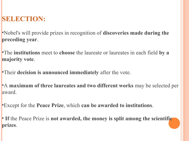 Nobel Prize | PPT