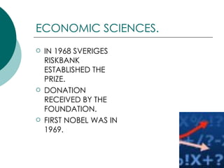 NOBEL PRIZE - ECONOMIC SCIENCES (Part 1) | PPT | Celebrity Families ...