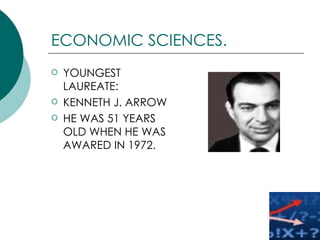 NOBEL PRIZE - ECONOMIC SCIENCES (Part 1) | PPT | Celebrity Families ...