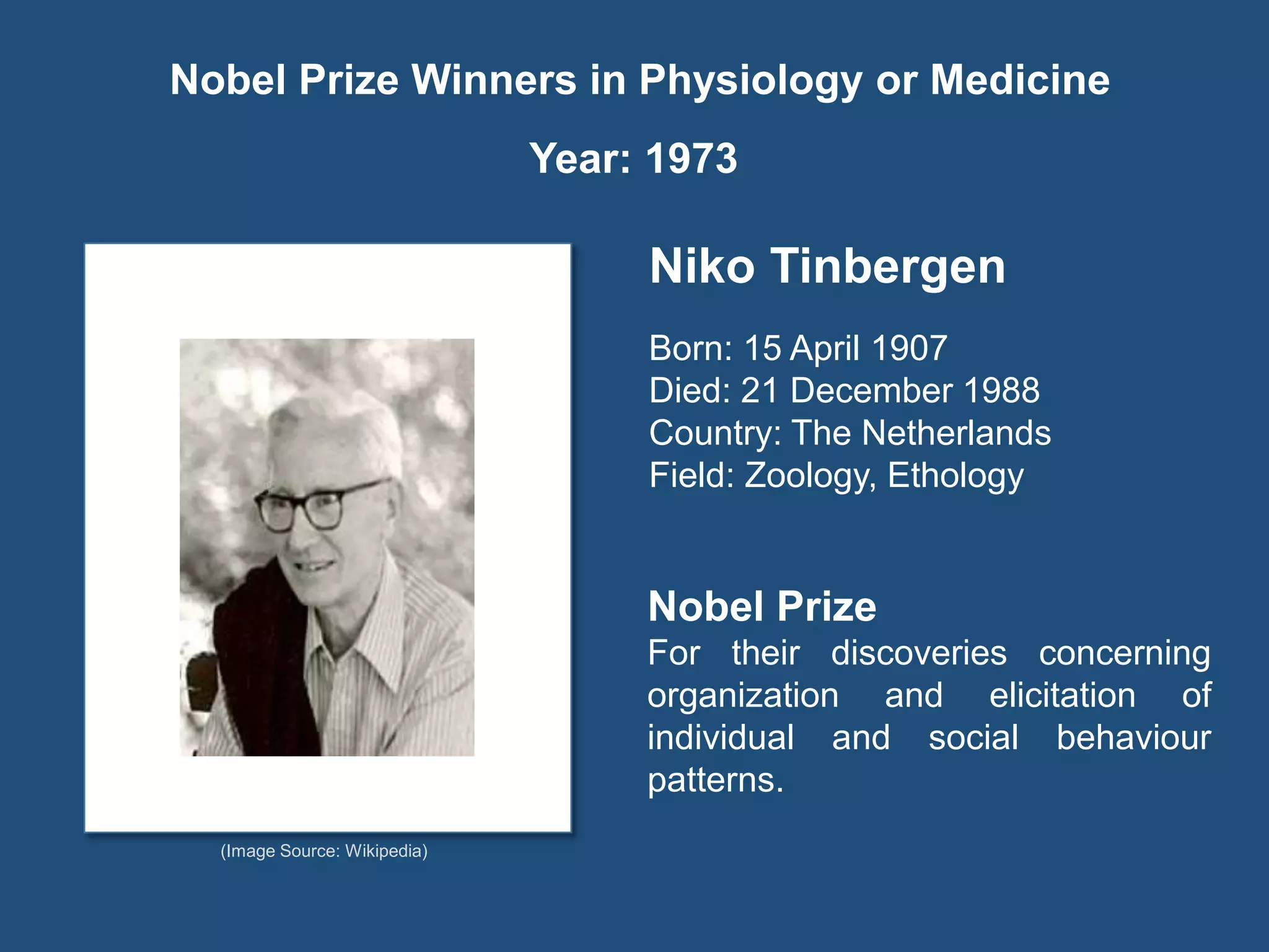 Nobel Prize in Physiology or Medicine (1971 to 1980) – Part 8 | PPT