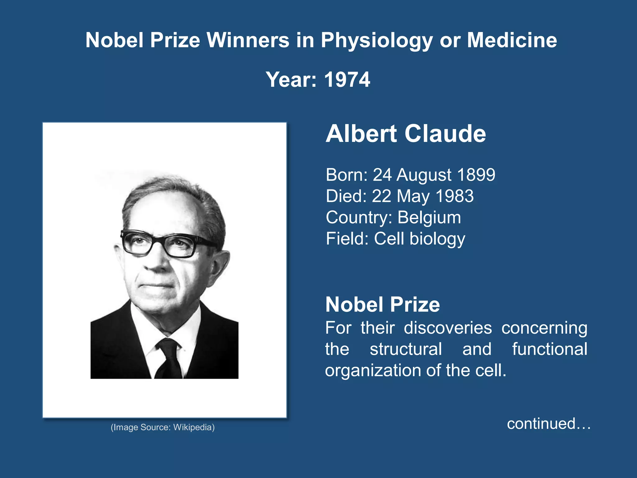 Nobel Prize in Physiology or Medicine (1971 to 1980) – Part 8 | PPT