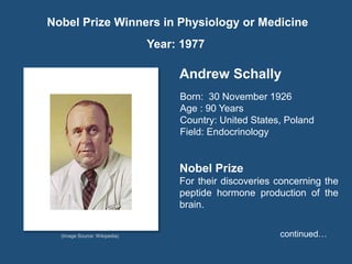 Nobel Prize in Physiology or Medicine (1971 to 1980) – Part 8 | PPT