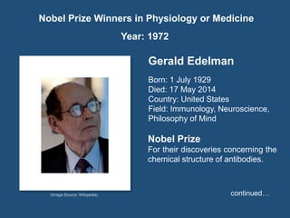 Nobel Prize in Physiology or Medicine (1971 to 1980) – Part 8 | PPT