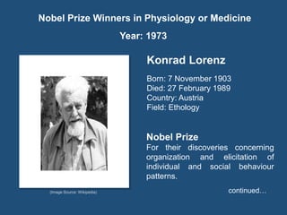 Nobel Prize in Physiology or Medicine (1971 to 1980) – Part 8 | PPT
