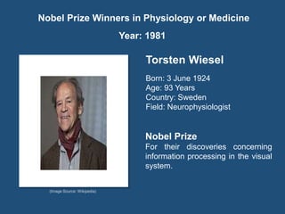 Nobel Prize in Physiology or Medicine (1981 to 1990) – Part 9 | PPTX